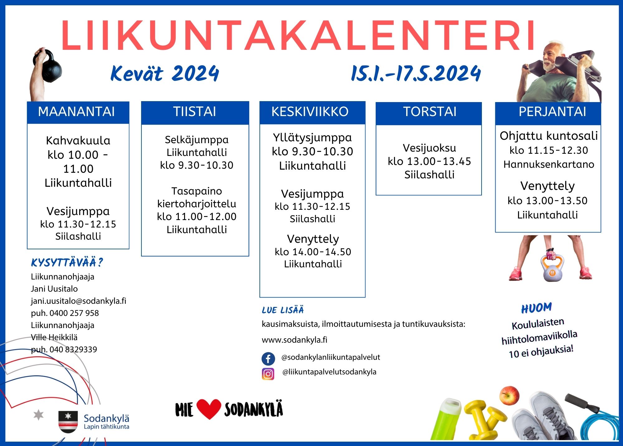 Ohjattu liikunta | Sodankylän kunta